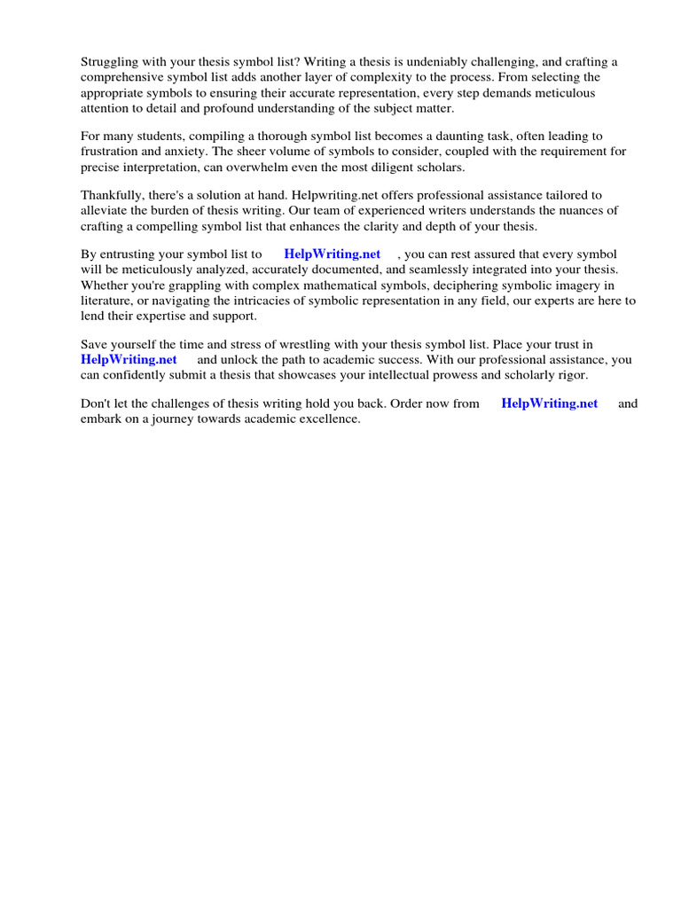 Thesis Symbol List | PDF | Polyphenol | Chemistry