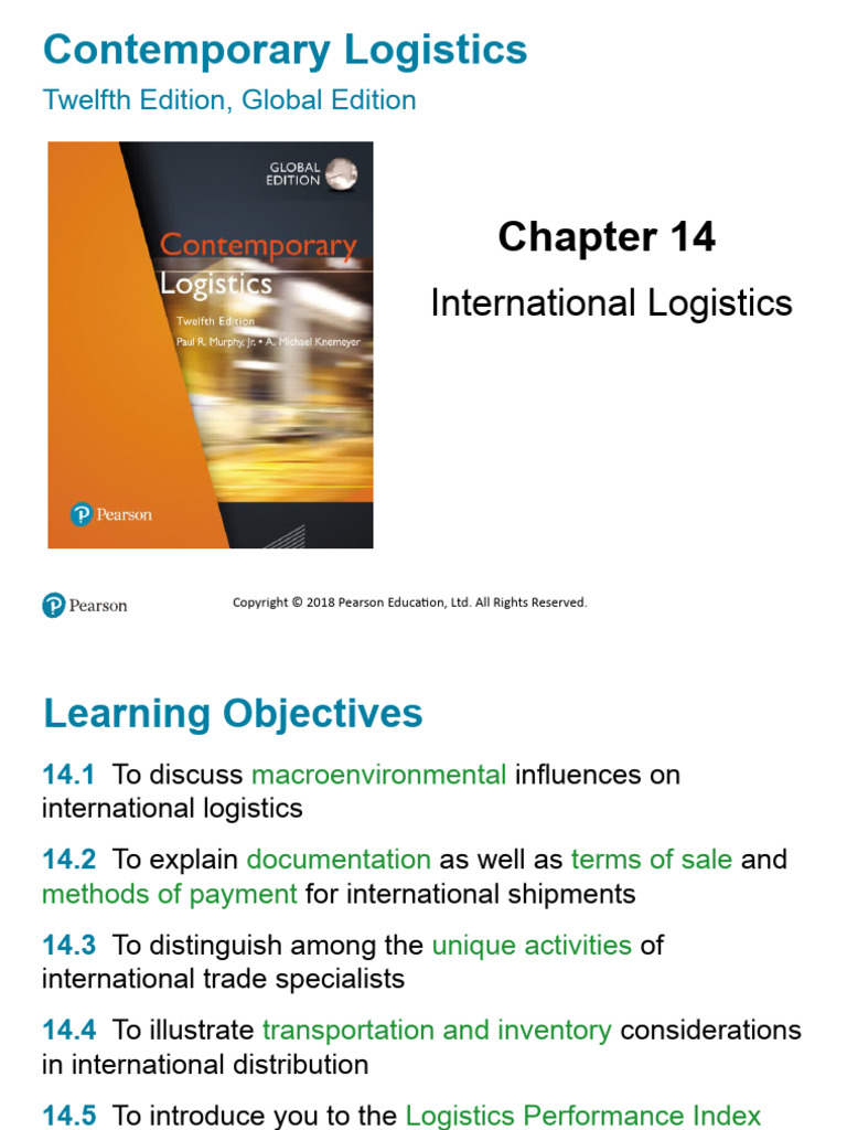 Ch14. International Logistics | PDF | Business