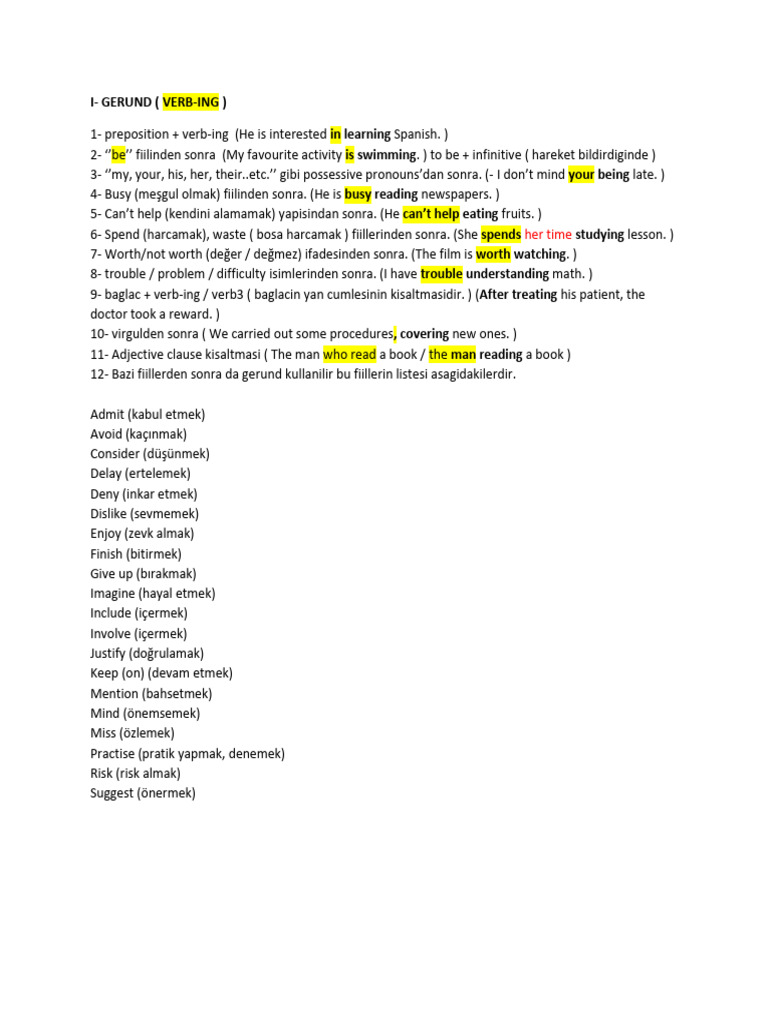 Gerund Infinitive | Download Free PDF | Verb | Language Mechanics