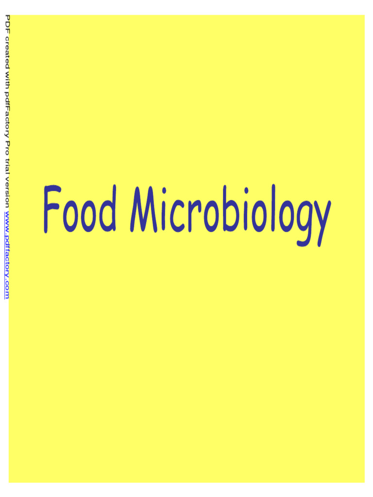Food microbio | PDF