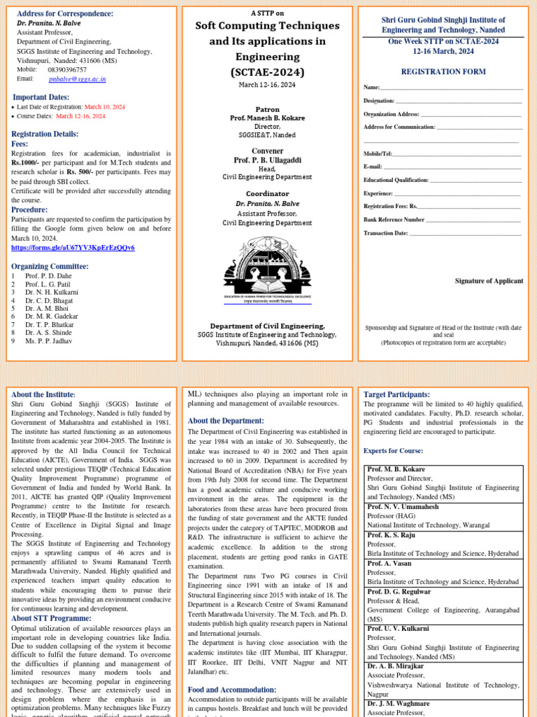 STTP Brochure 1 | PDF | Artificial Intelligence | Intelligence (AI ...