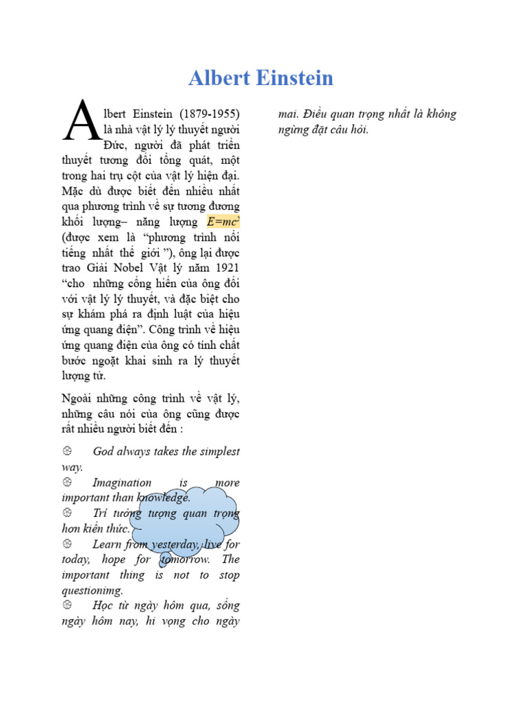 Albert Einstein | PDF