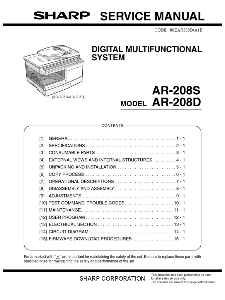 Ar 208d | PDF | Image Scanner | Photocopier