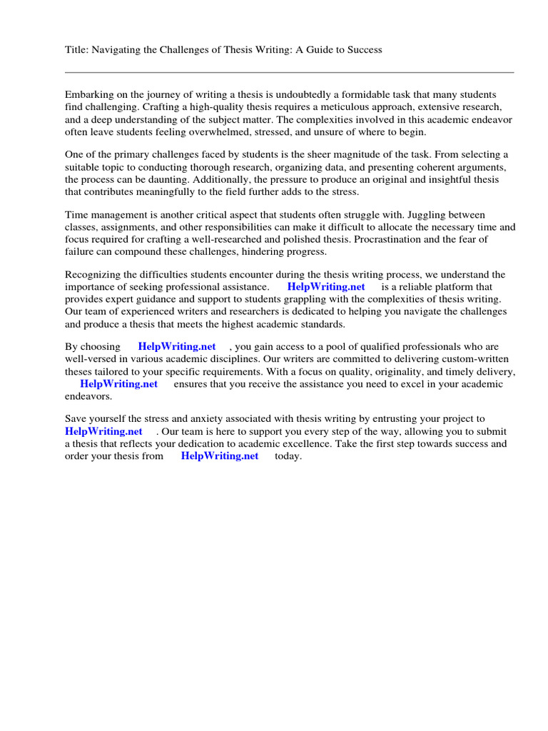 Thesis Grade | PDF | Essays | Thesis