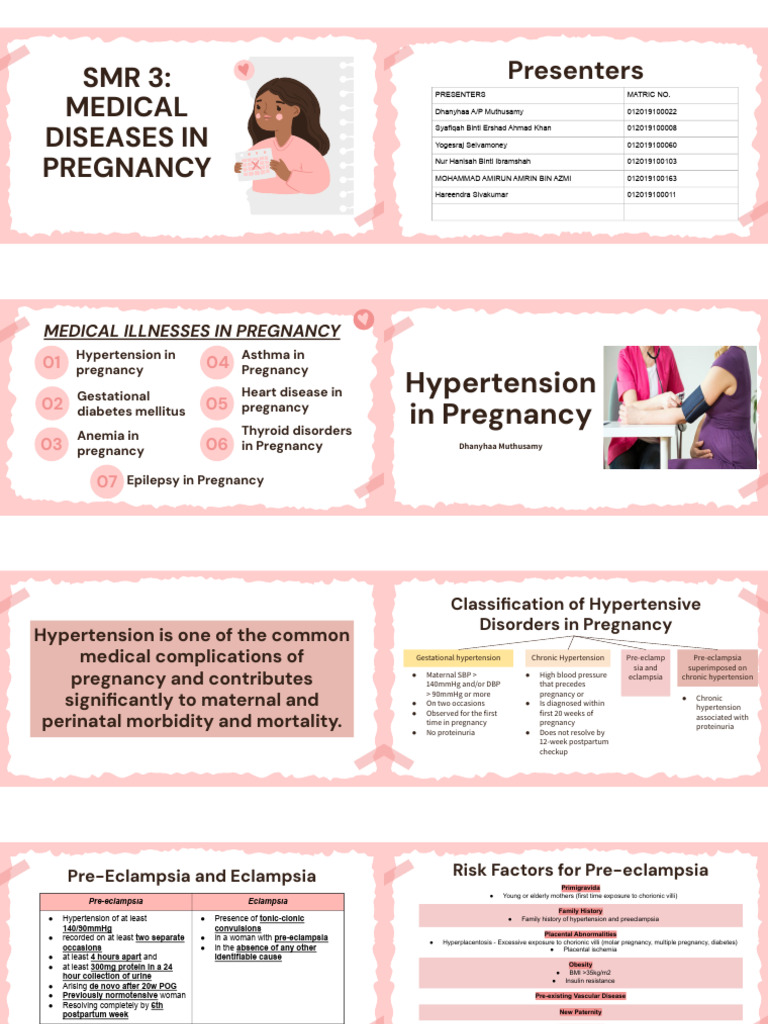 SMR 3 - Medical Diseases in Pregnancy | PDF