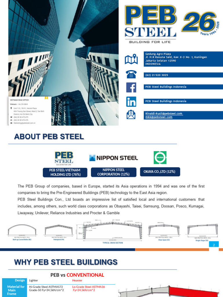 Study Case-PEB STEEL & Conventional Design-Dikonversi | PDF | Civil Engineering | Structural ...