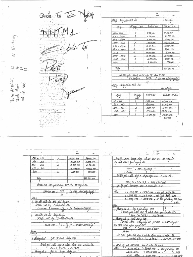 Ngân Hàng Thương M I 1 Gi I Btap Thành Đ T | PDF