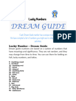 Lucky Numbers Dream Guide | PDF | Nature