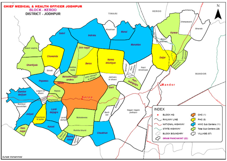 Block Wise Map KEROO | PDF