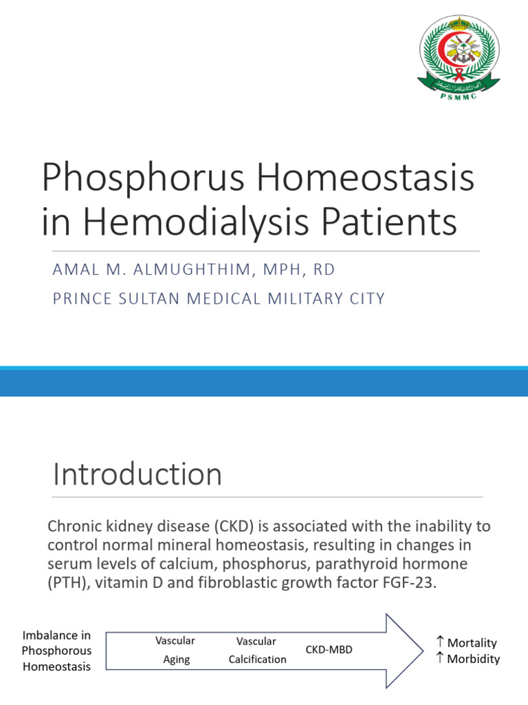 Phosphorus Homeostasis in Hemodialysis Patients | PDF
