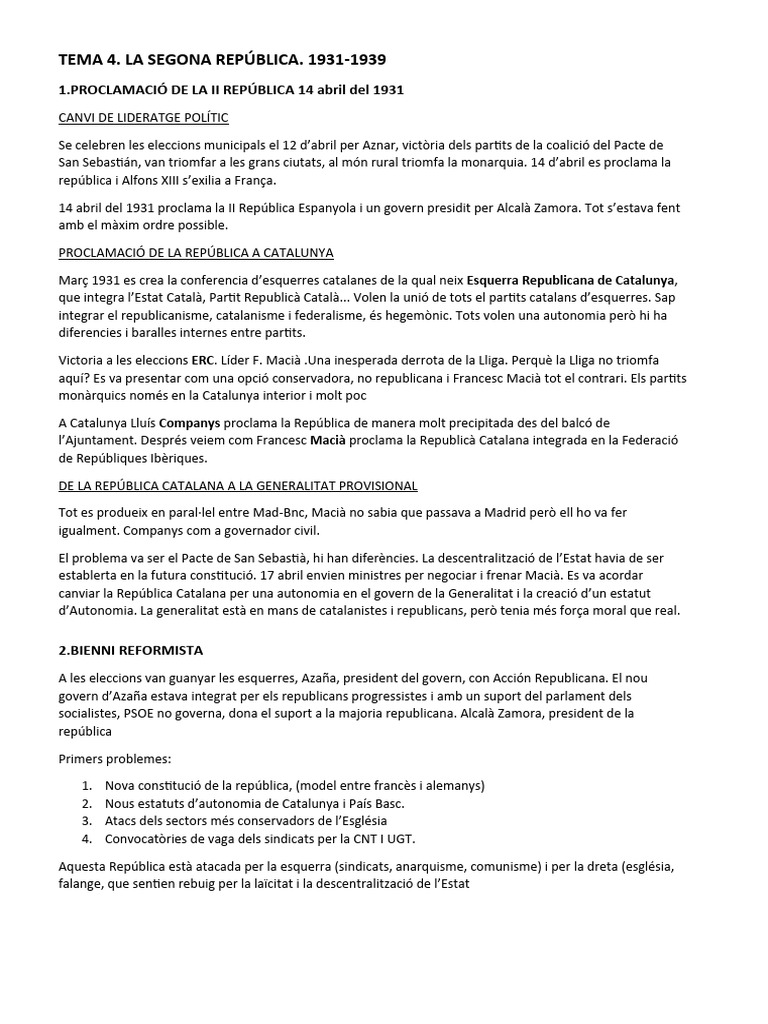 Apunts Historia Tema 4 | PDF Apunts Historia Tema 4 | PDF