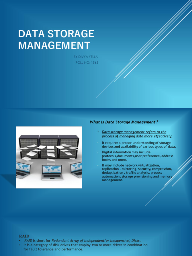 Data Storage Management | PDF