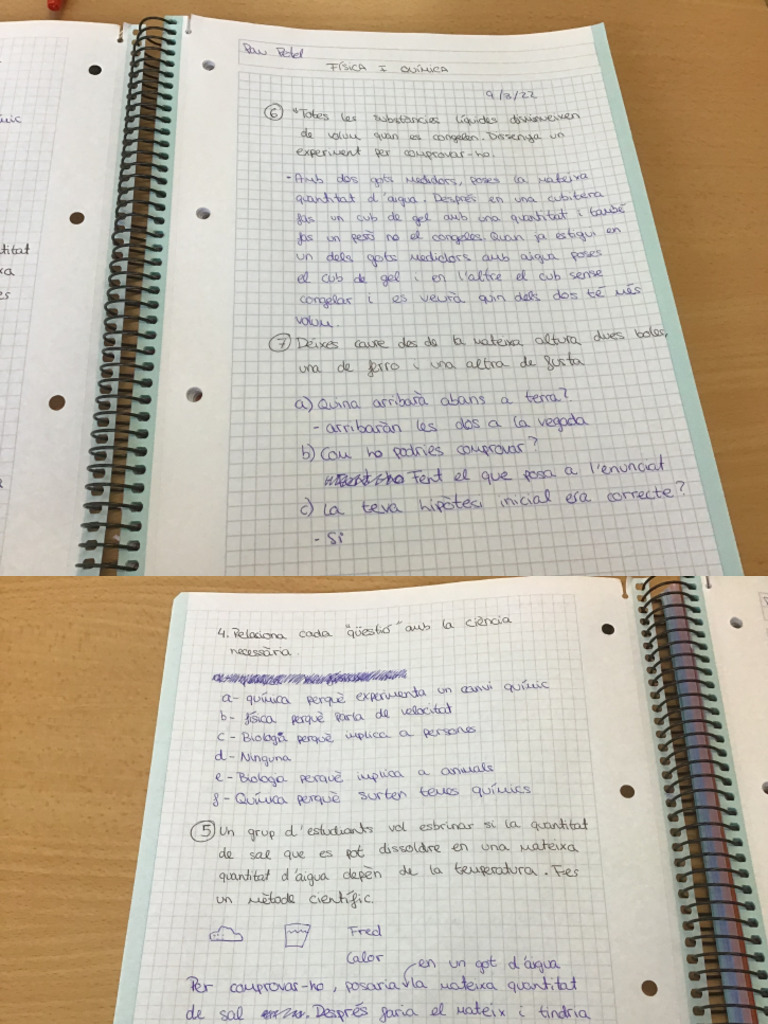 Exercicis Mètode Científic | PDF