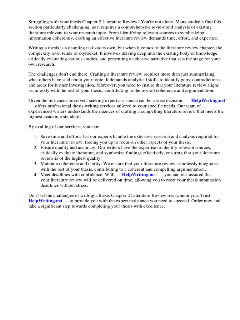 Thesis Chapter 2 Literature Review | PDF | Thesis | Computer Network