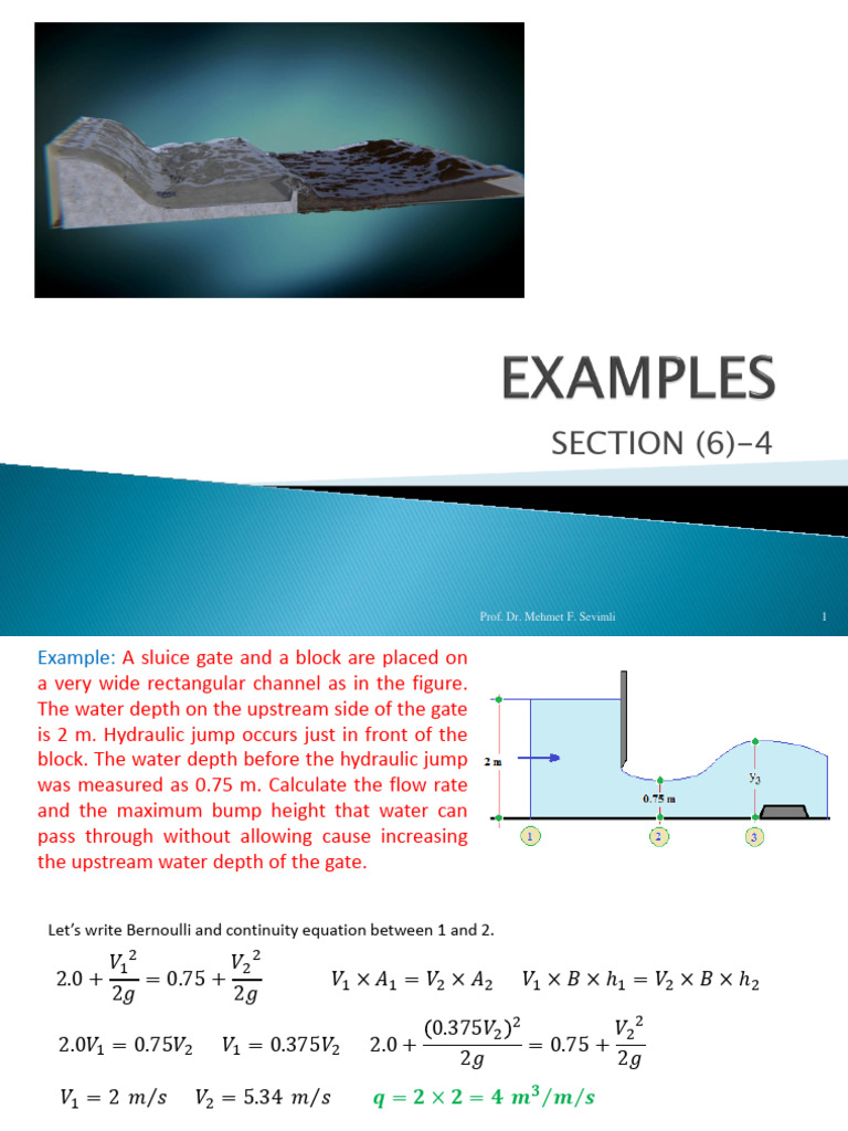 Section 6 - 4 Problems | PDF | Spillway | Chemical Engineering