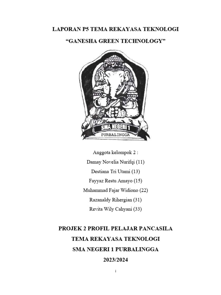 Laporan P5 Tema Rekayasa Teknologi Tema Satu | PDF