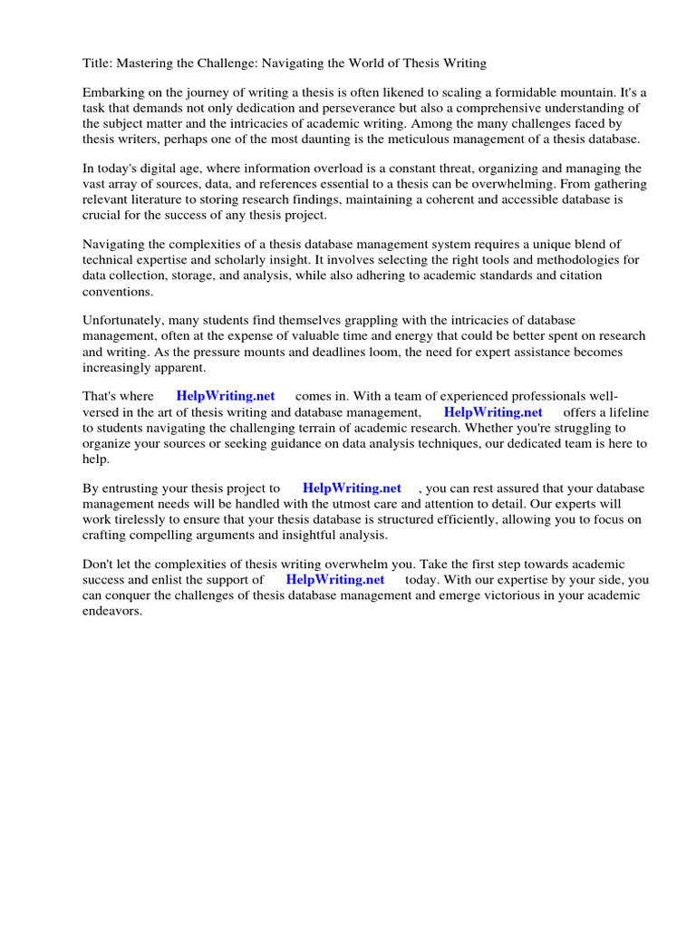 Thesis Database Management System | PDF | Databases | Sql