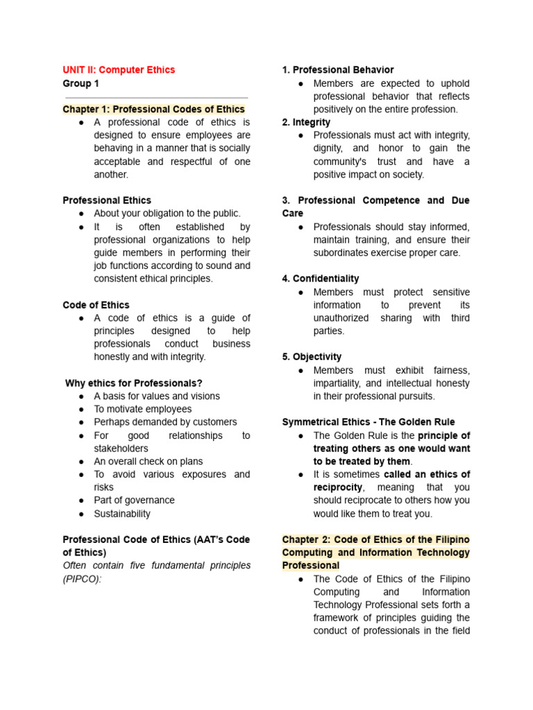 [1] Reviewer - Social & Professional Issues in Ict | PDF | Privacy ...