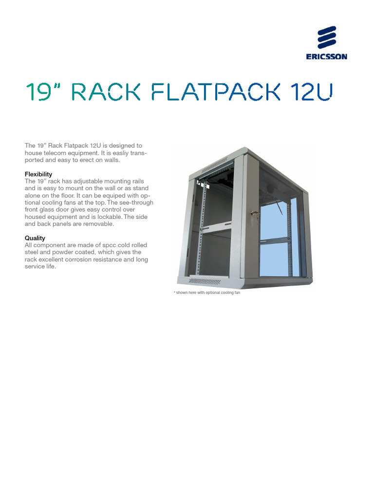 12U Rack Unit | PDF | Screw | Manufactured Goods