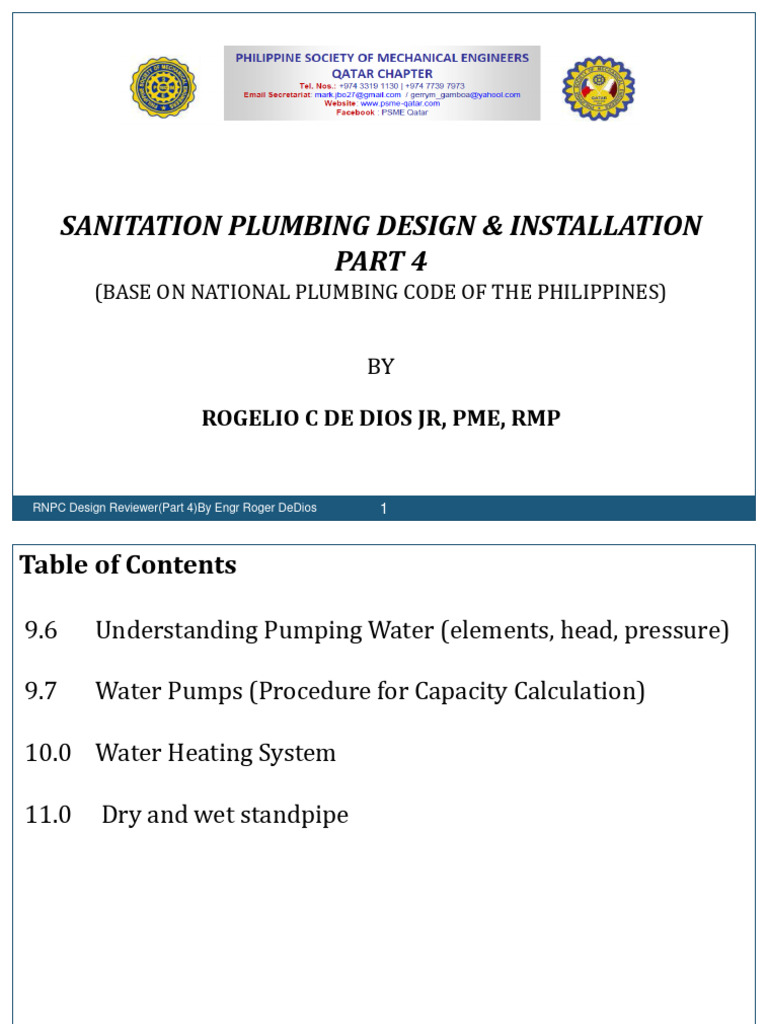 Plumbing Design: Pumping Systems Guide | PDF | Water Heating | Horsepower