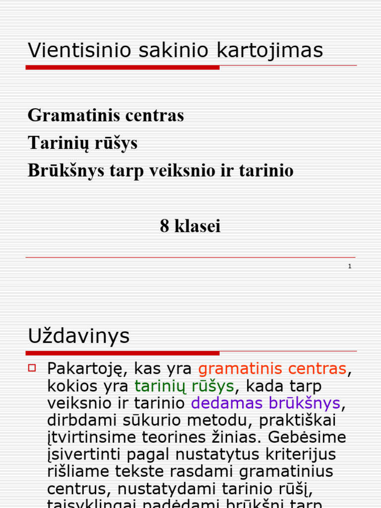 Bruksnys Tarp Veiksnio Ir Tarinio | PDF