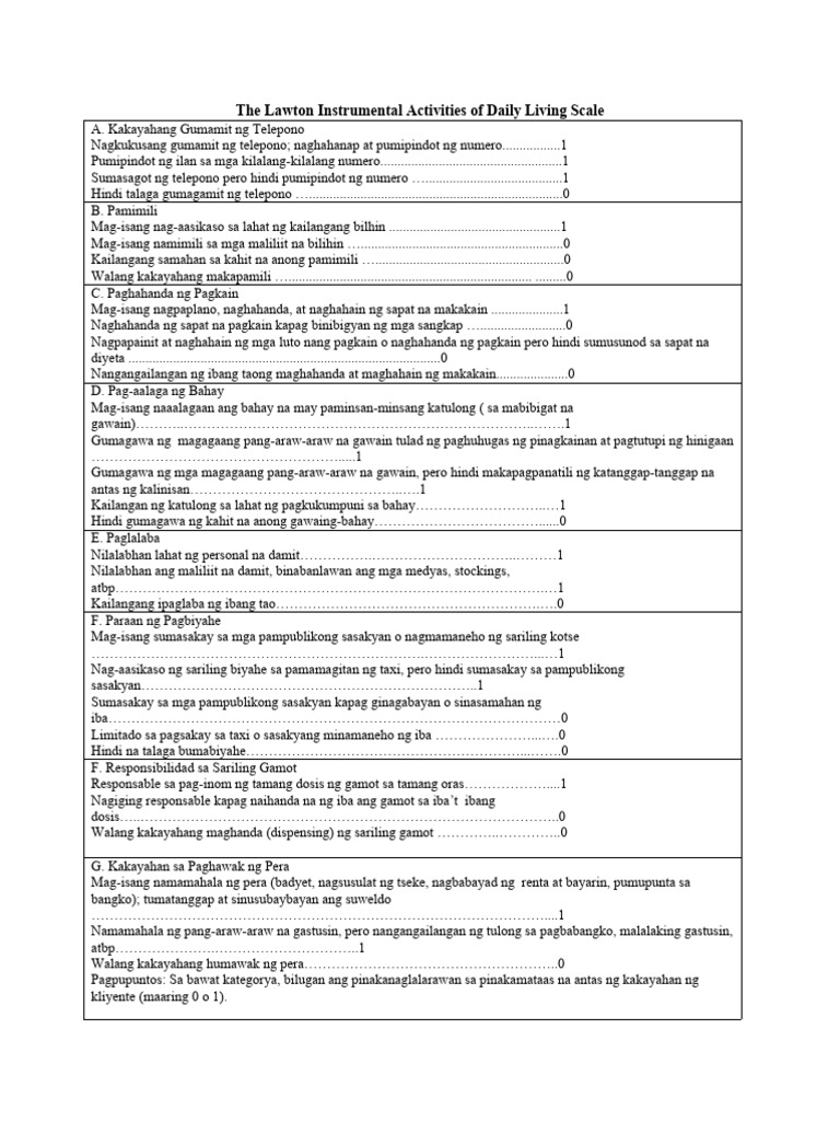 IADL Translation FINAL PDF | PDF