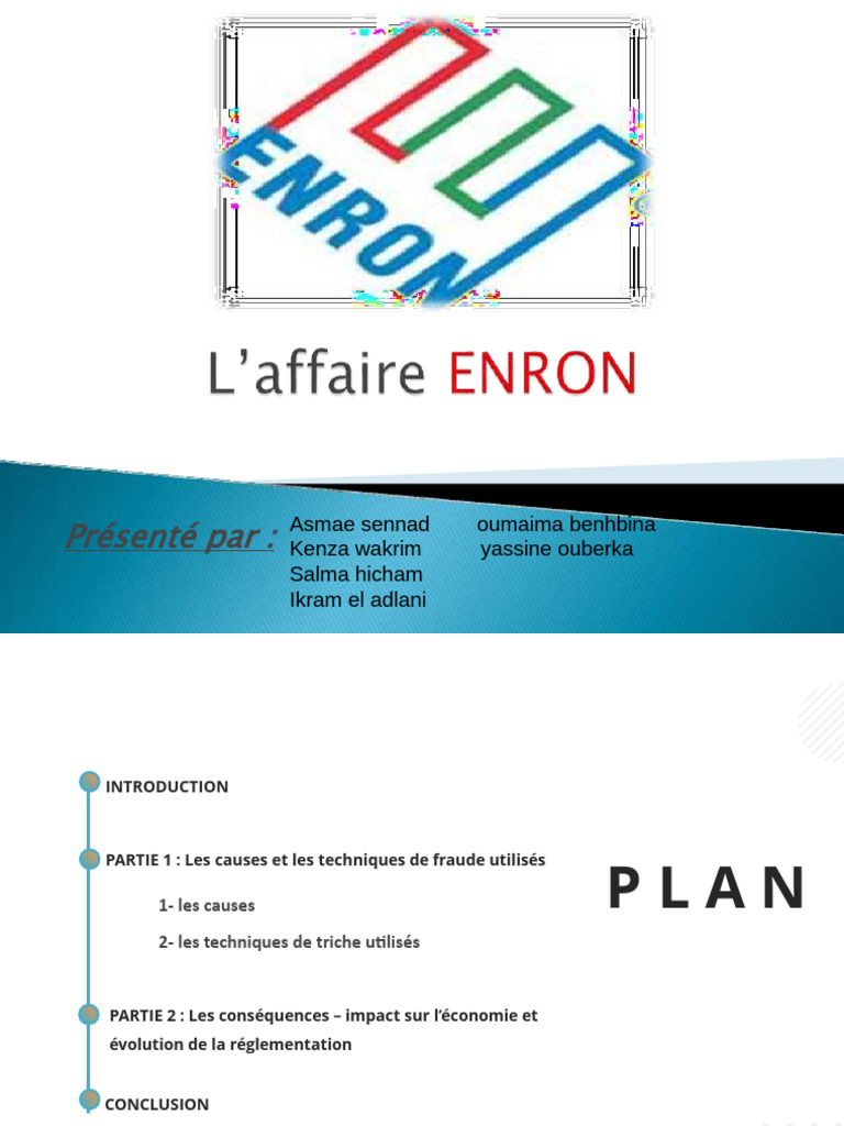 Présentation ENRON Groupe 2 | PDF