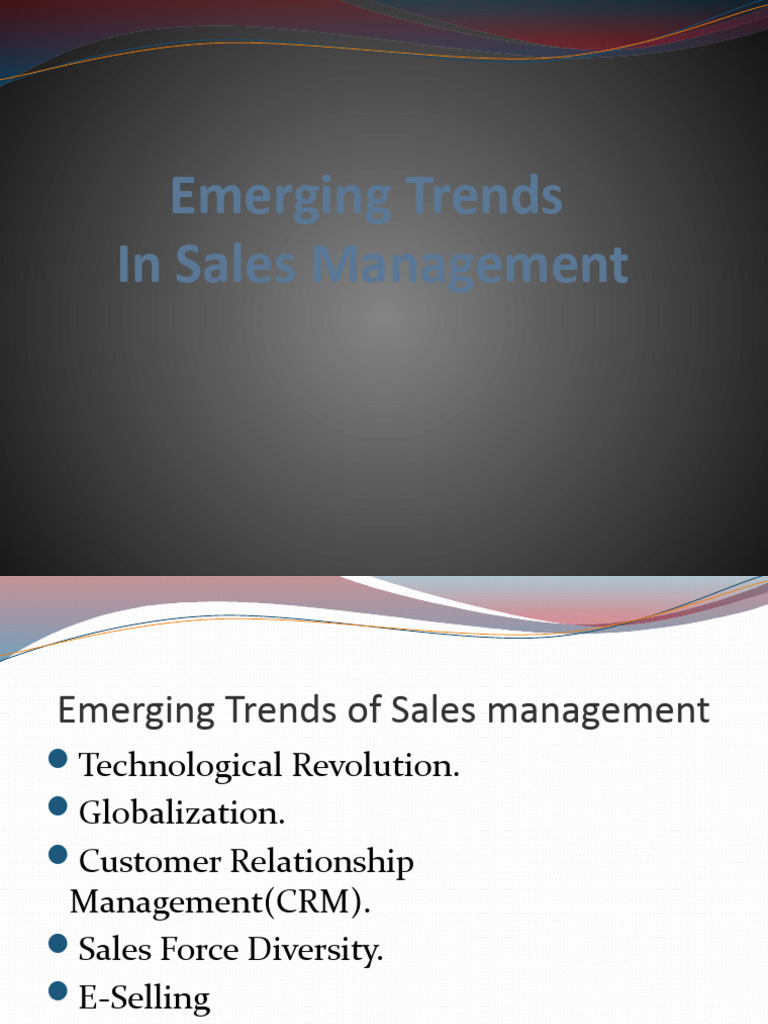 Emerging Trends in Sales | PDF | Sales | Customer Relationship Management