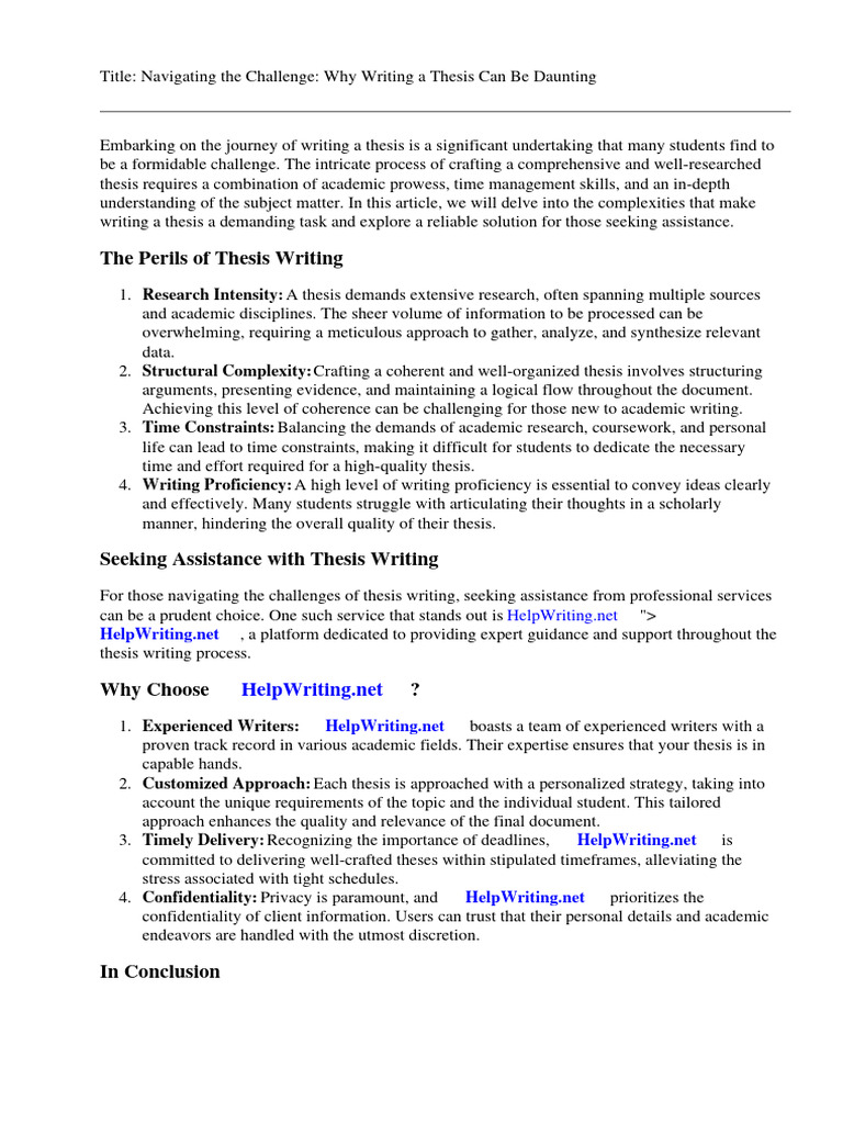 Thesis Should Include | Download Free PDF | Essays | Thesis