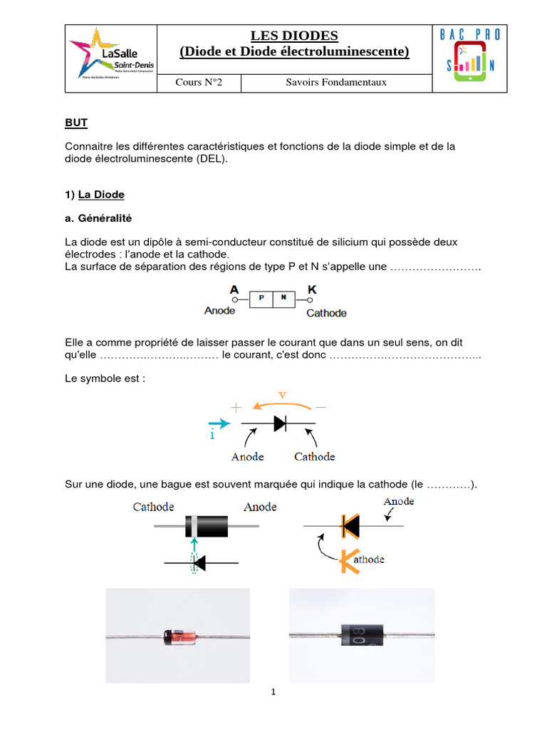 Comprendre les Diodes et les DEL | PDF | Diode | Diode électroluminescente