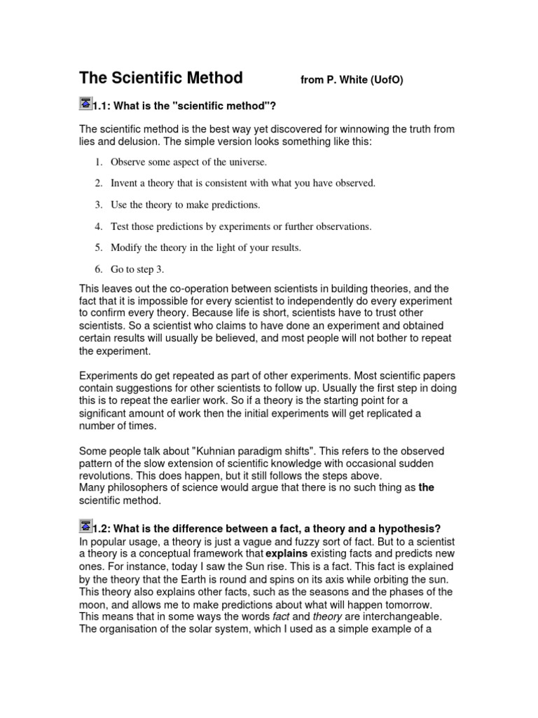 The Scientific Method | PDF | Philosophy