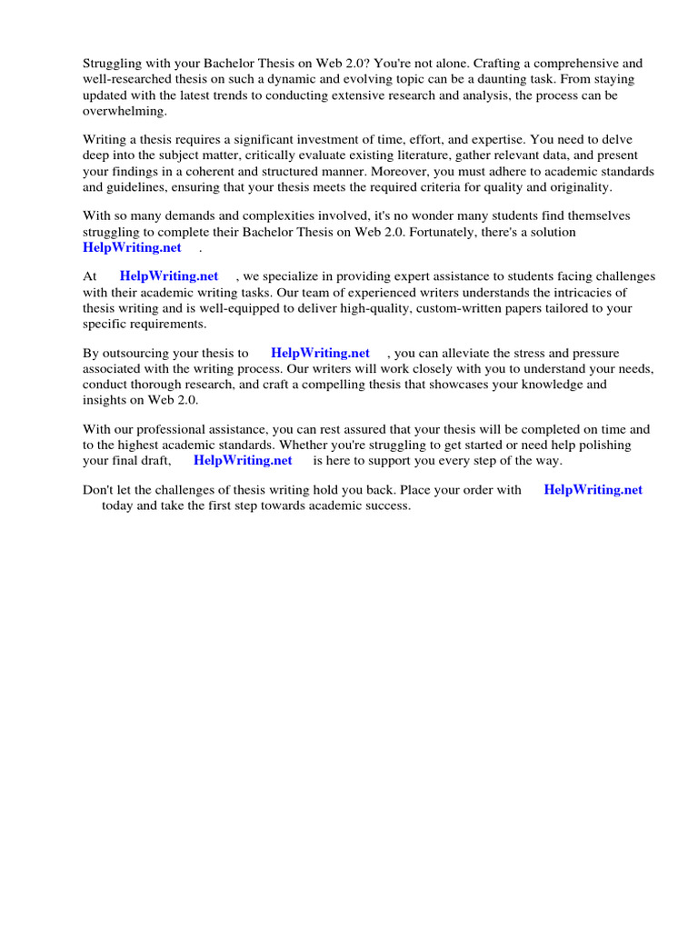 Bachelor Thesis Web 2.0 | PDF