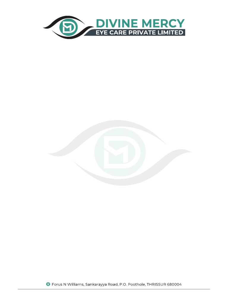 Divine Mercy Eye Care PVT LTD - Letter Head - A4 - PRINT-1 | PDF