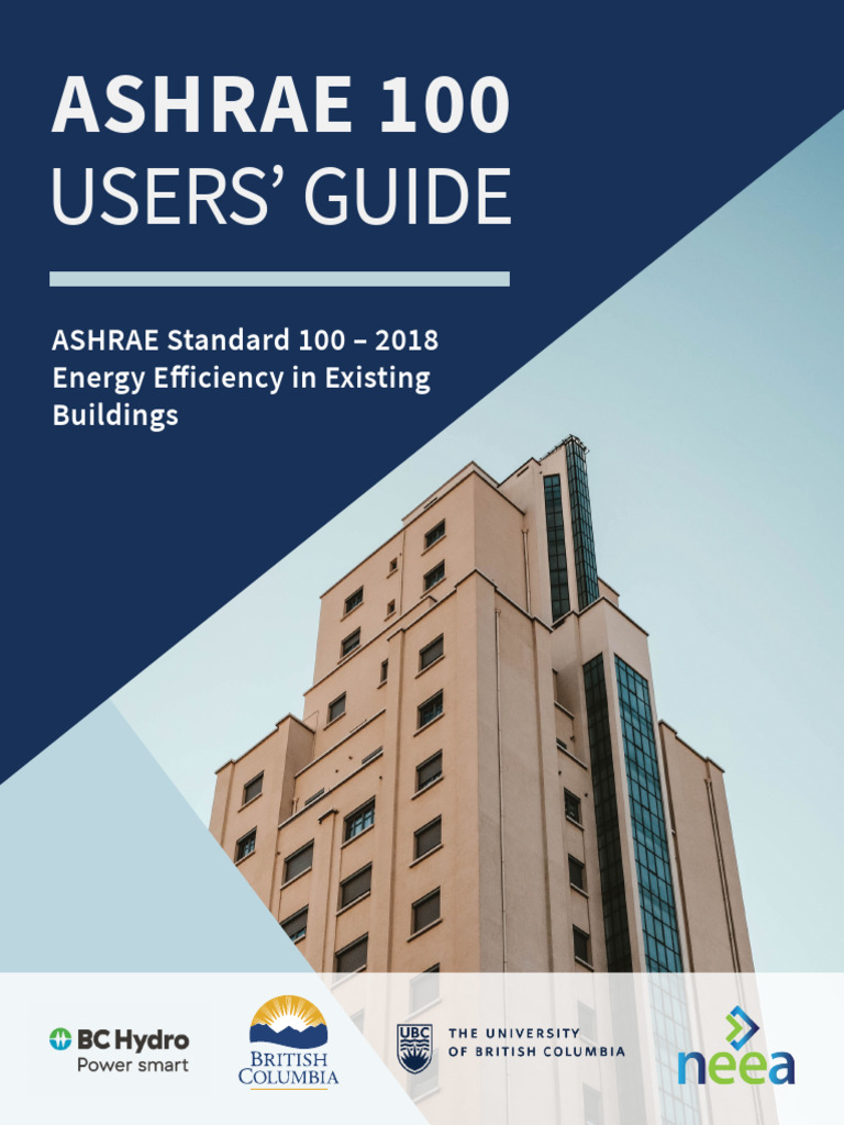 ASHRAE 100 Users' Guide Overview | PDF | Building Insulation ...