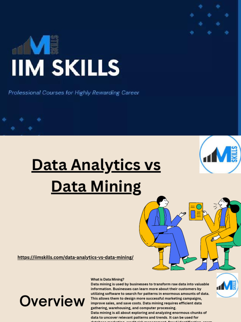 Data Analytics vs Data Mining | PDF | Analytics | Data Analysis