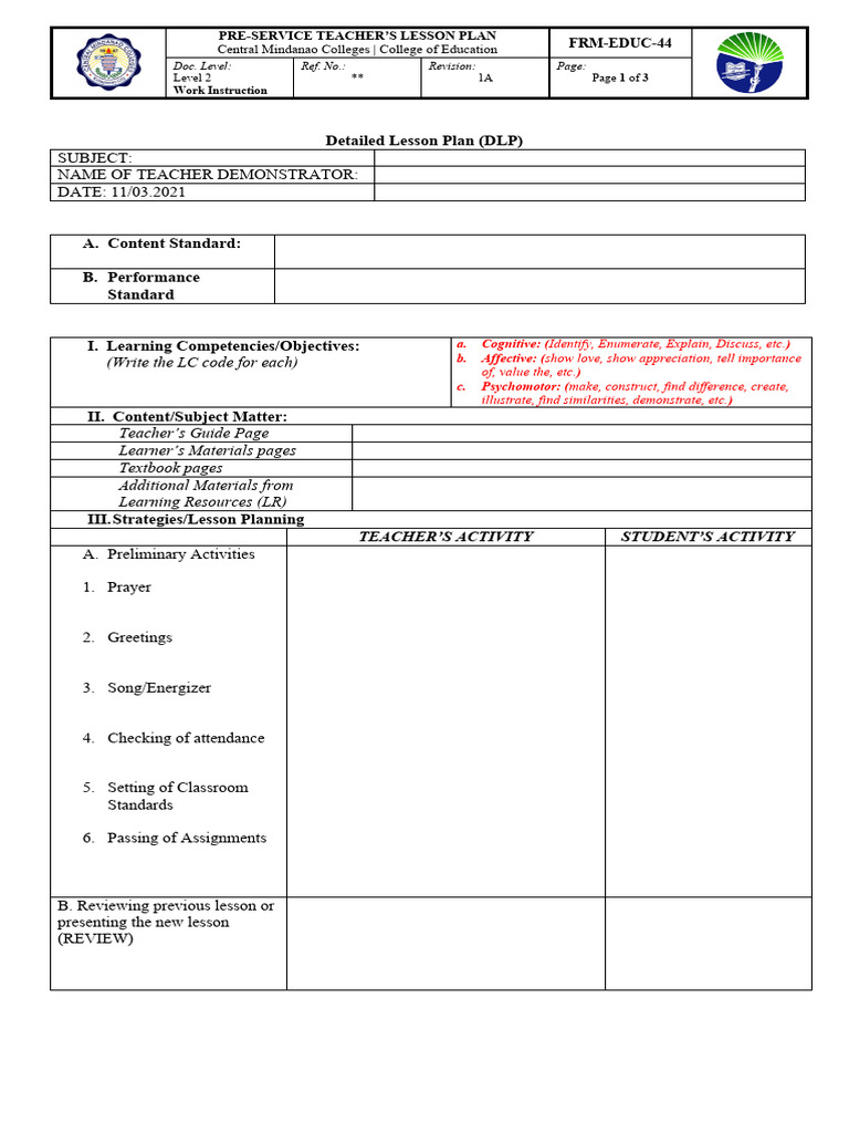 Detailed Lesson Plan UPDATED | PDF