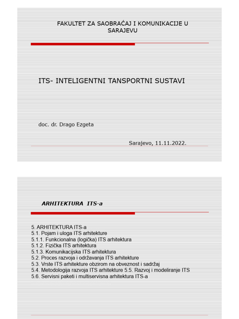 5.ITS Predavanje | PDF