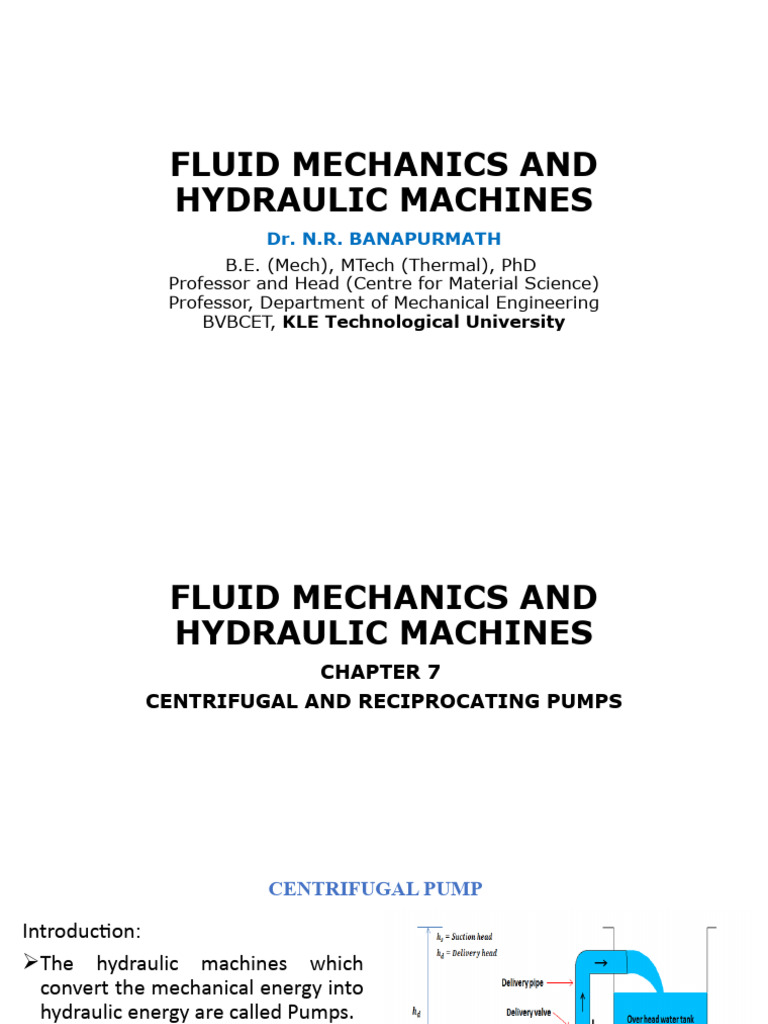 Chapter 7 Centrifugal Pump | PDF | Pump | Fluid Dynamics