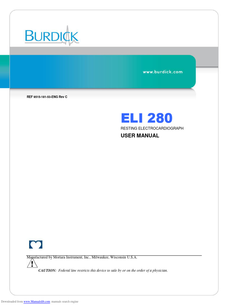 Eli - 280 USER MANUAL | PDF