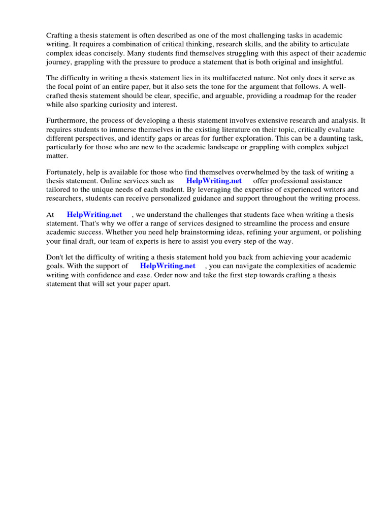 How To Write Thesis Statements | PDF | Essays | Thesis