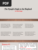Analysis of "The Nymph's Reply" | PDF