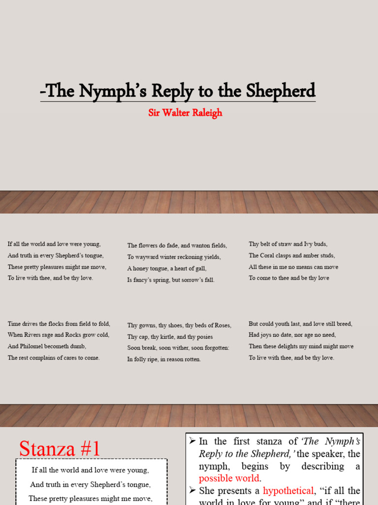 The Nymphs Reply to the Shepherd | PDF