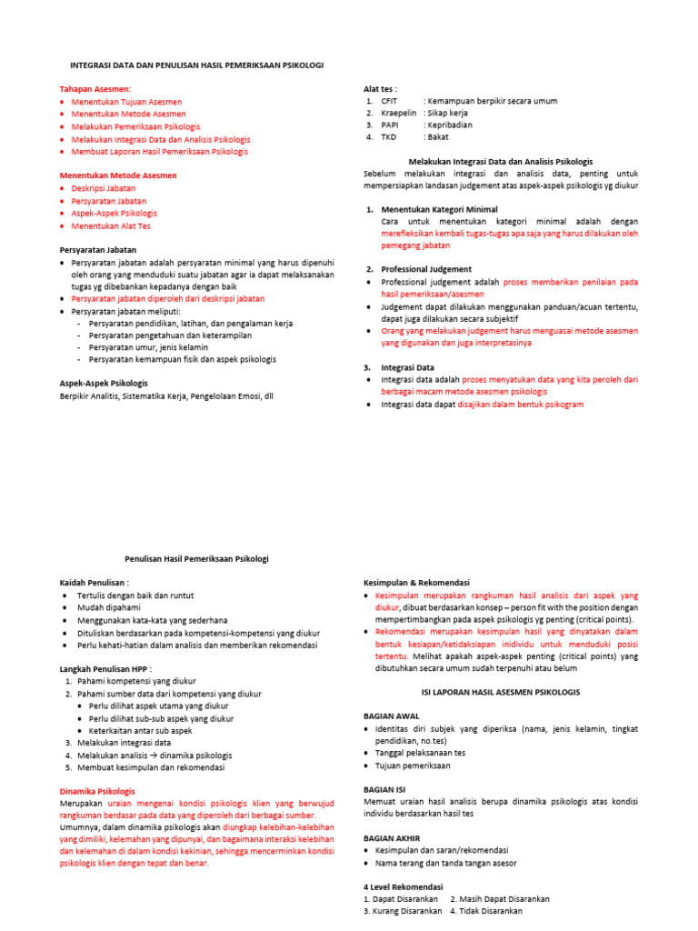 Rangkuman Uas Asor | PDF | Karier & Perkembangan