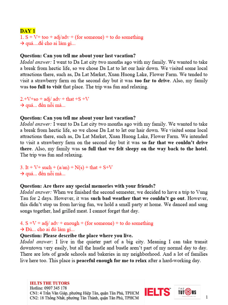 11 Days To Study Structures For Ielts | PDF | Sustainability | Physical ...