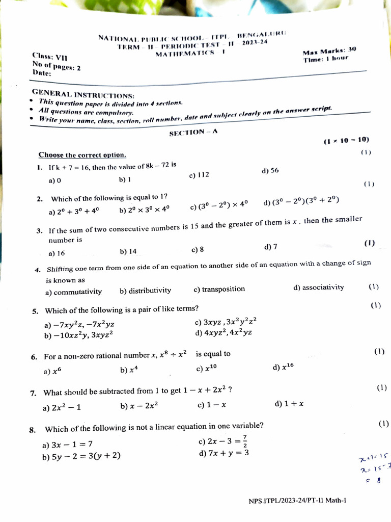 Maths 1 pt2 | PDF | Equations | Mathematical Concepts