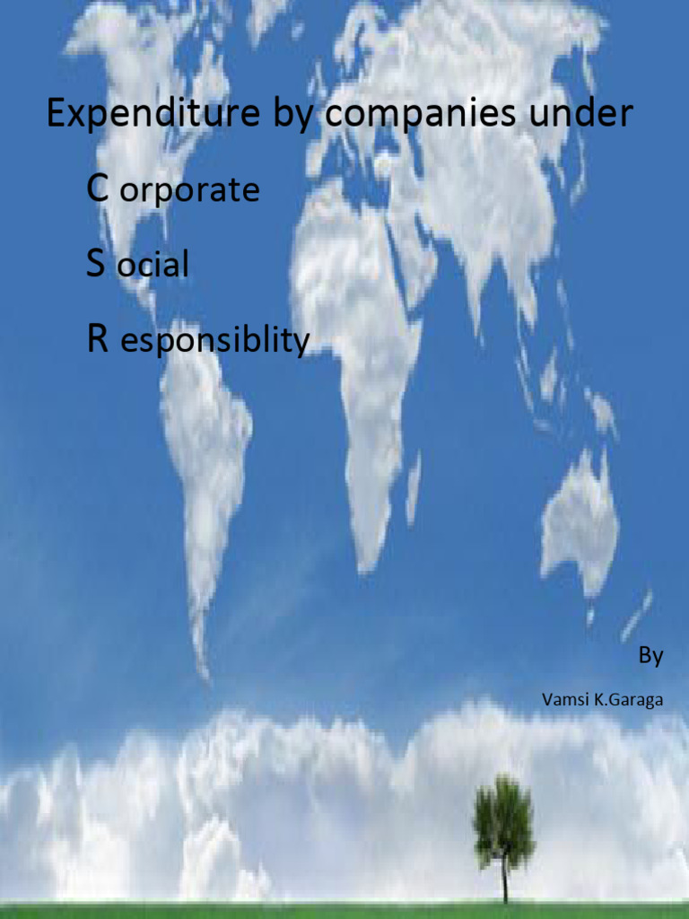 Corporate Social Responsibility Expenditure | PDF | Business | Finance ...