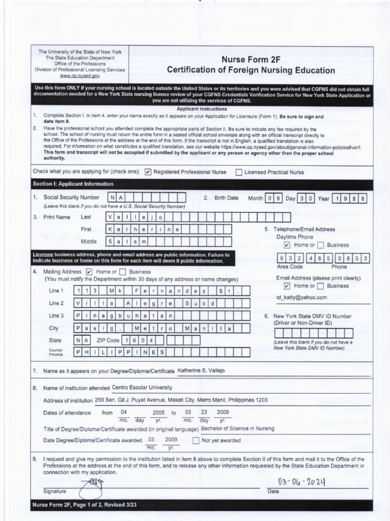 Nurse 2f - Signed | PDF