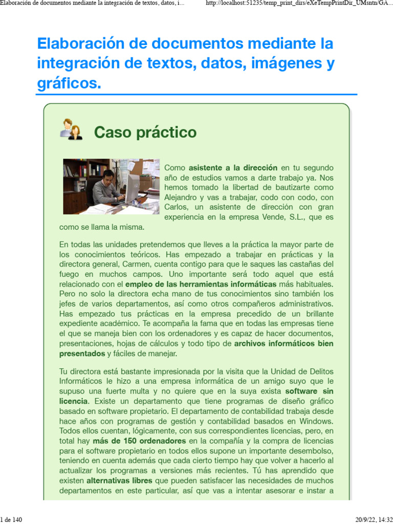 Integración de Documentos y Software Libre | PDF | Microsoft Office | Microsoft Word