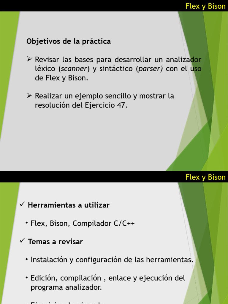 Ejercicio 47 - Flex y Bison | PDF