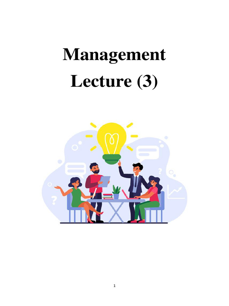 Management Lec 3 | PDF | Quality Management | Employment